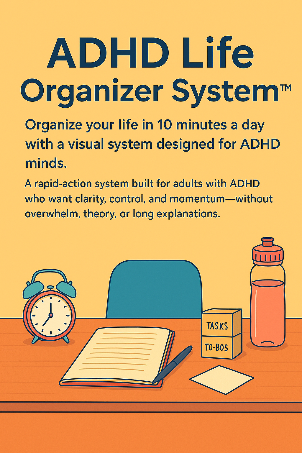 ADHD Life Organizer System - Learn Better, Live Better | Hotmart