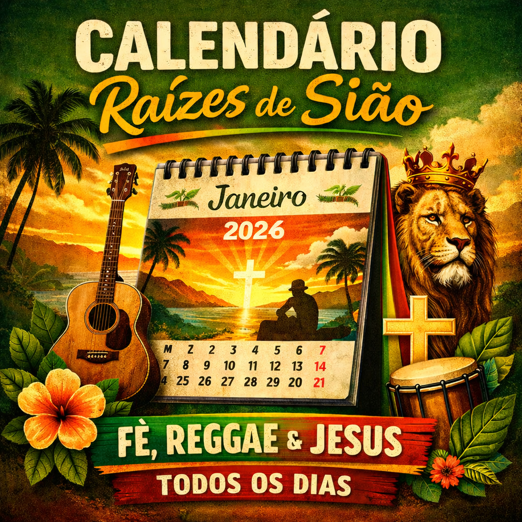Calendário Raízes de Sião – Fé, Reggae & Jesus Todos os Dias