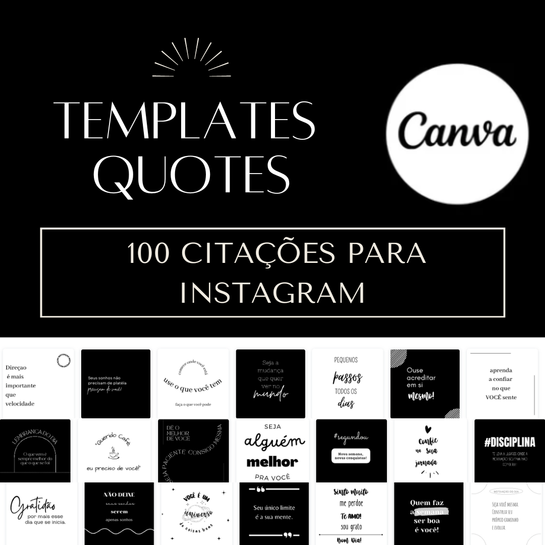 Pack Canva Templates Quotes Studio Dos Templates Hotmart