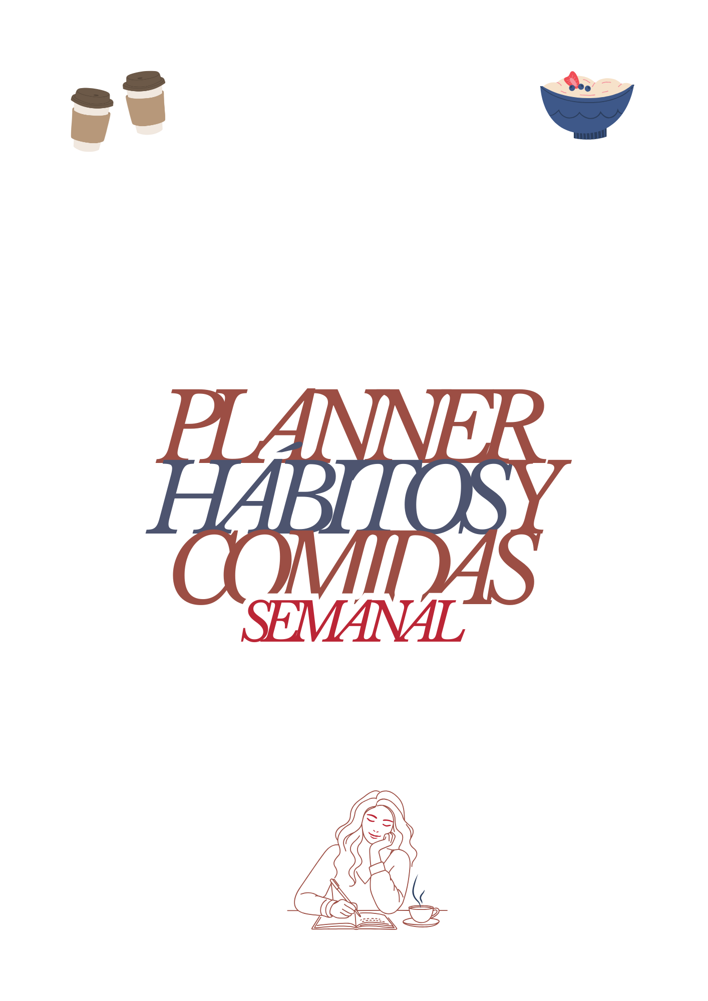 PLANNER SEMANAL de hábitos y comidas - Victoria Sepe | Hotmart