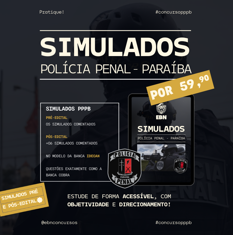 TURMA DE SIMULADOS PPPB - EBN CURSOS