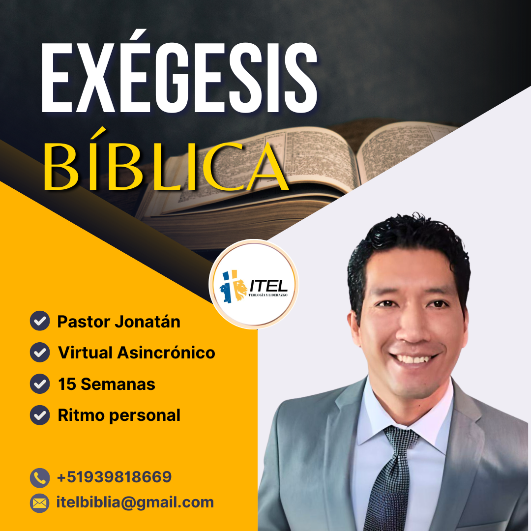 CURSO DE EXÉGESIS BÍBLICA | PASTOR JONATÁN - David Jonatán Cordova ...