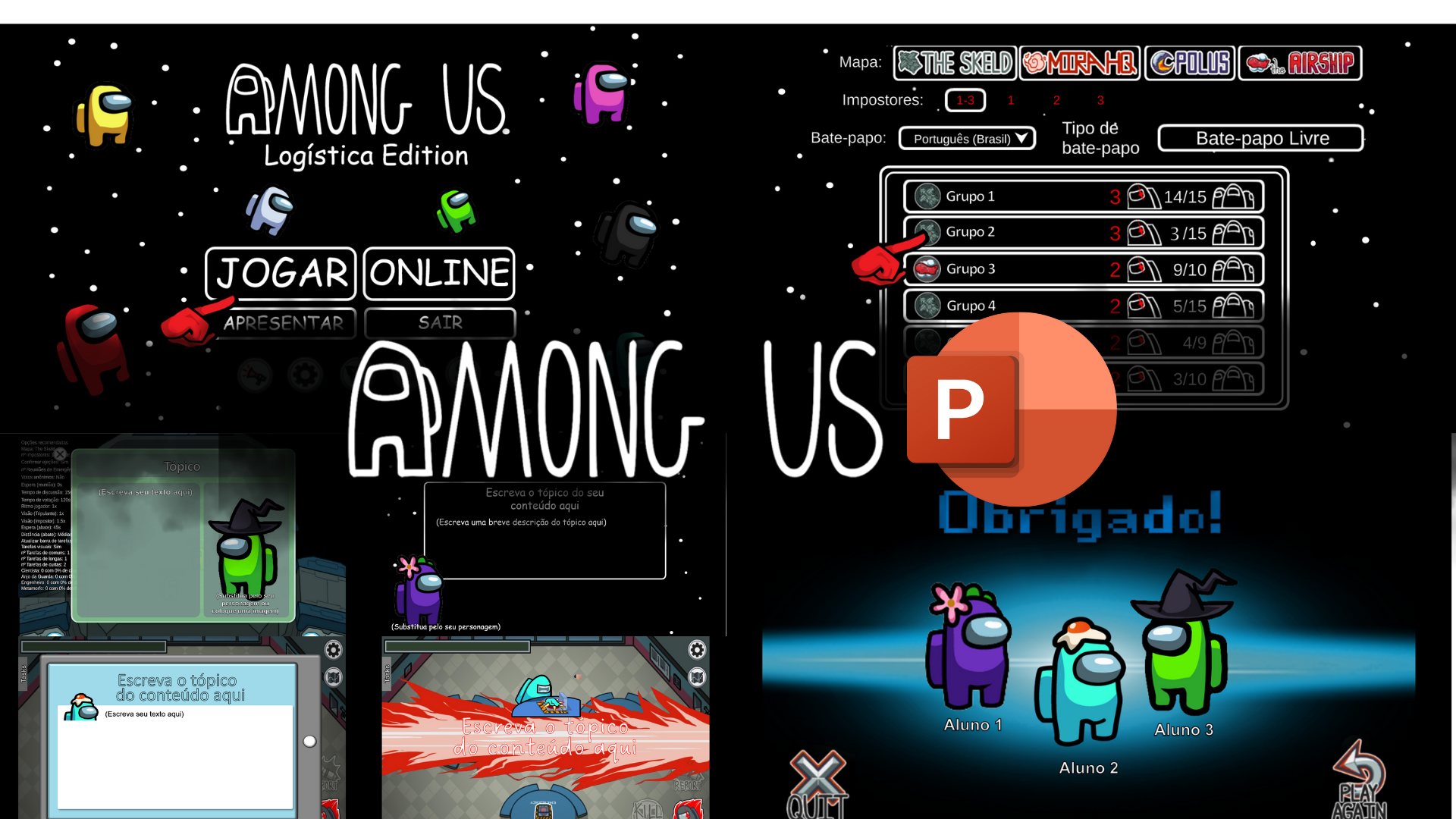 Among Us Slide - PowerPoint Template