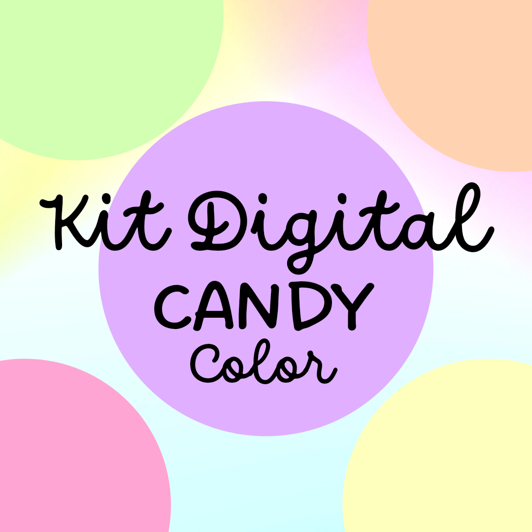 Kit Digital Candy Colors