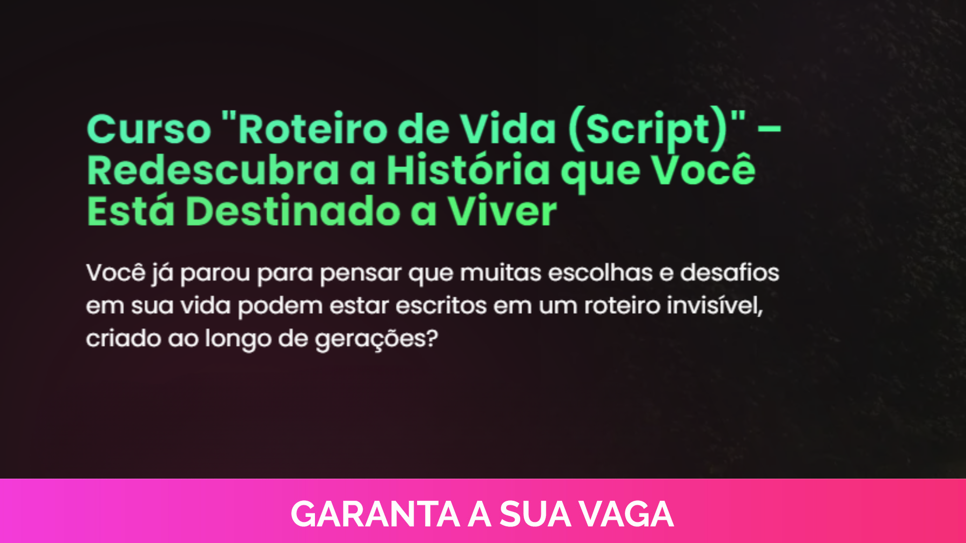 Roteiro de Vida (Script) – Redescubra a História que Você Está Dest...