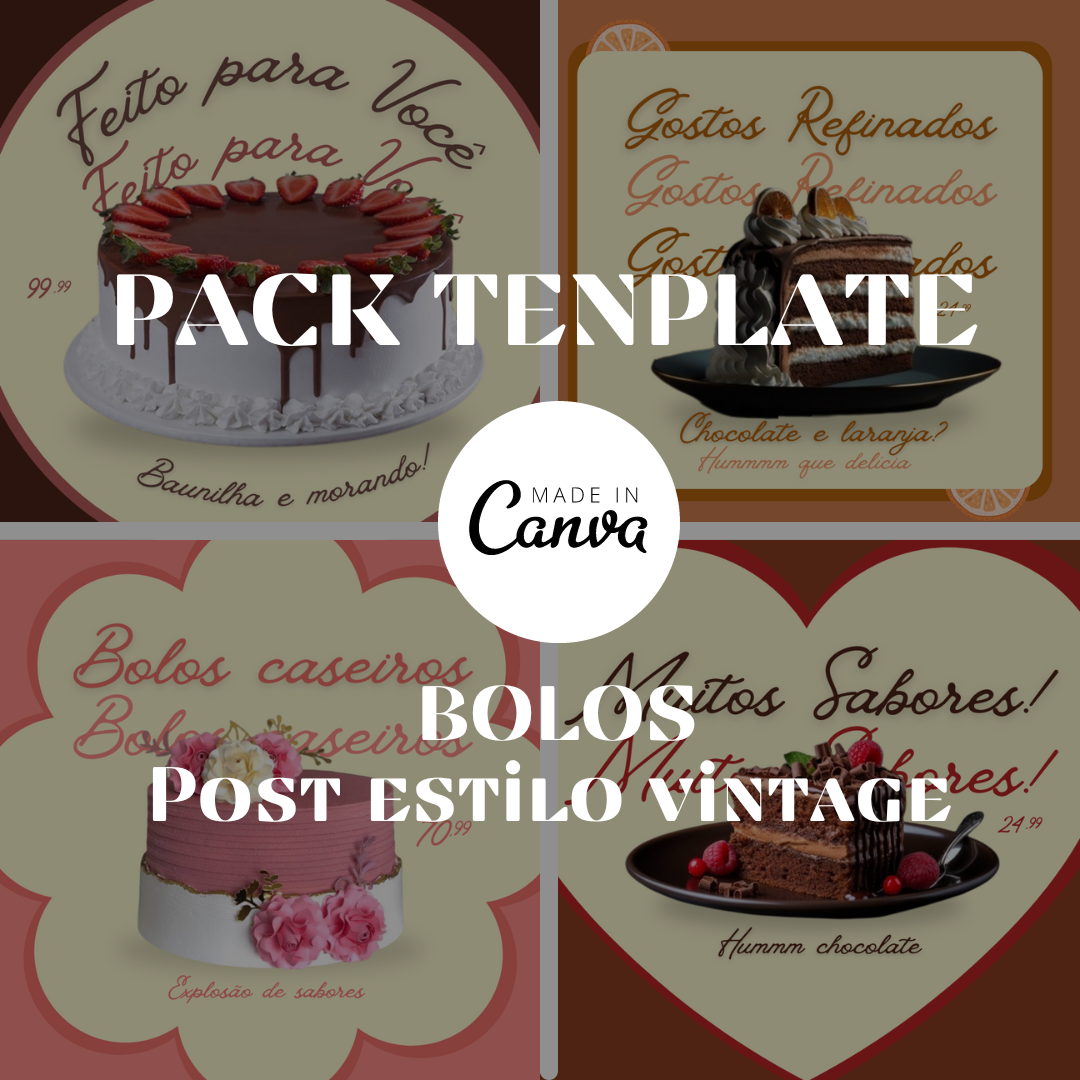 pack template para bolos - Valéria Regina Asmar Lucero | Hotmart