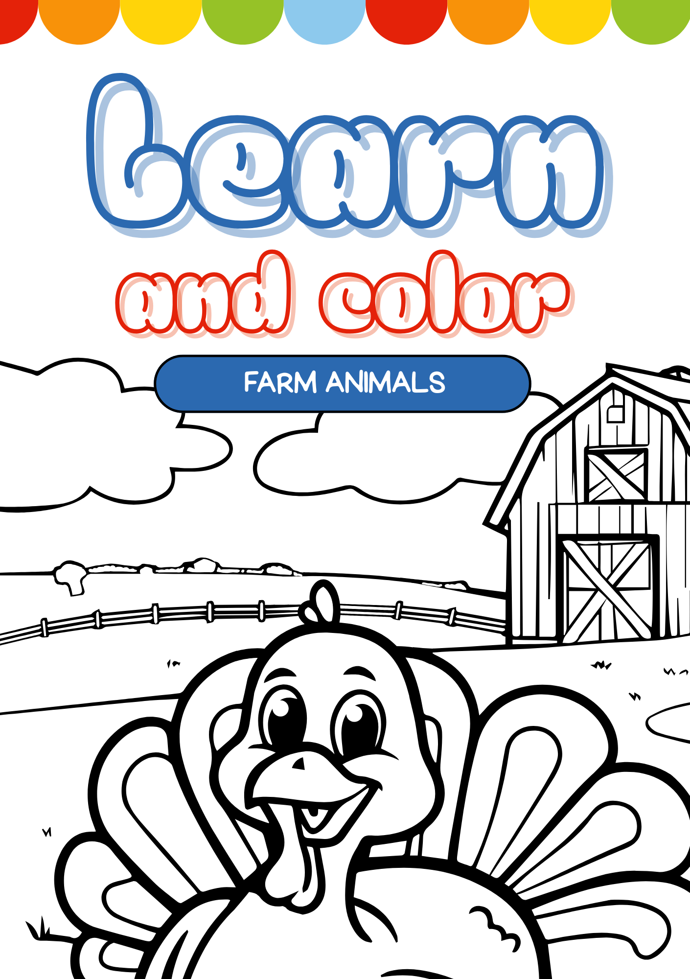 Animales de la granja para colorear | Hotmart