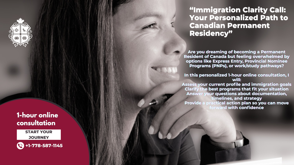 “Canadian Immigration Strategy Session: Your Personalized Path to Permanent Residency”