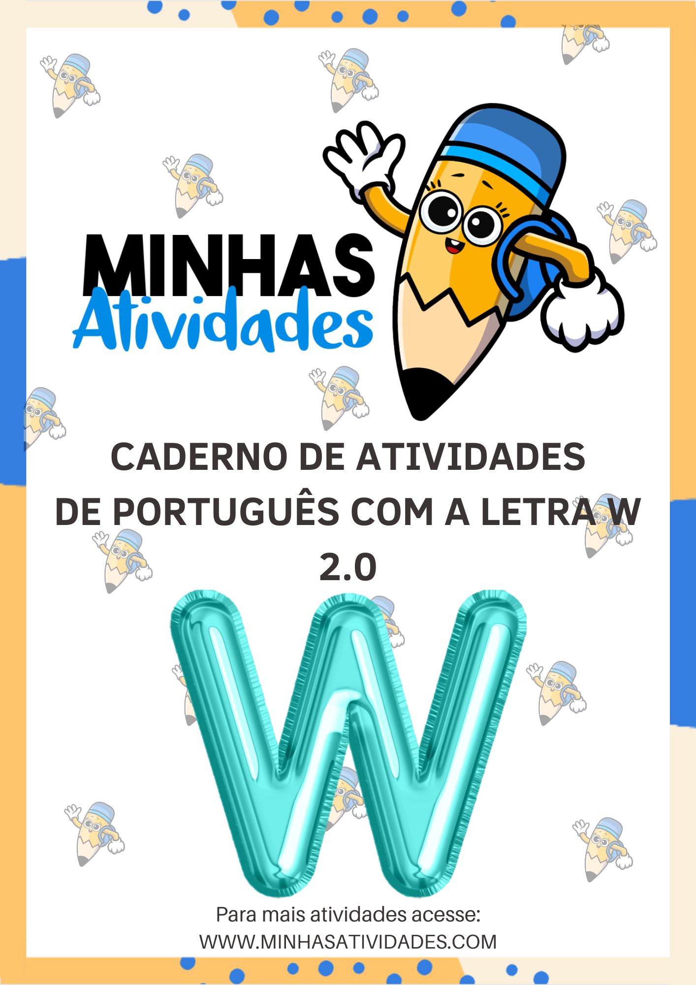 Caderno com 9 Atividades de Português com a Letra W - B20 Conteúdo ...