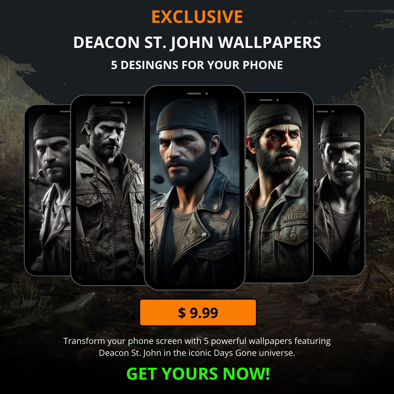 Exclusive Deacon St. John Wallpapers – 5 Designs for Your Phone