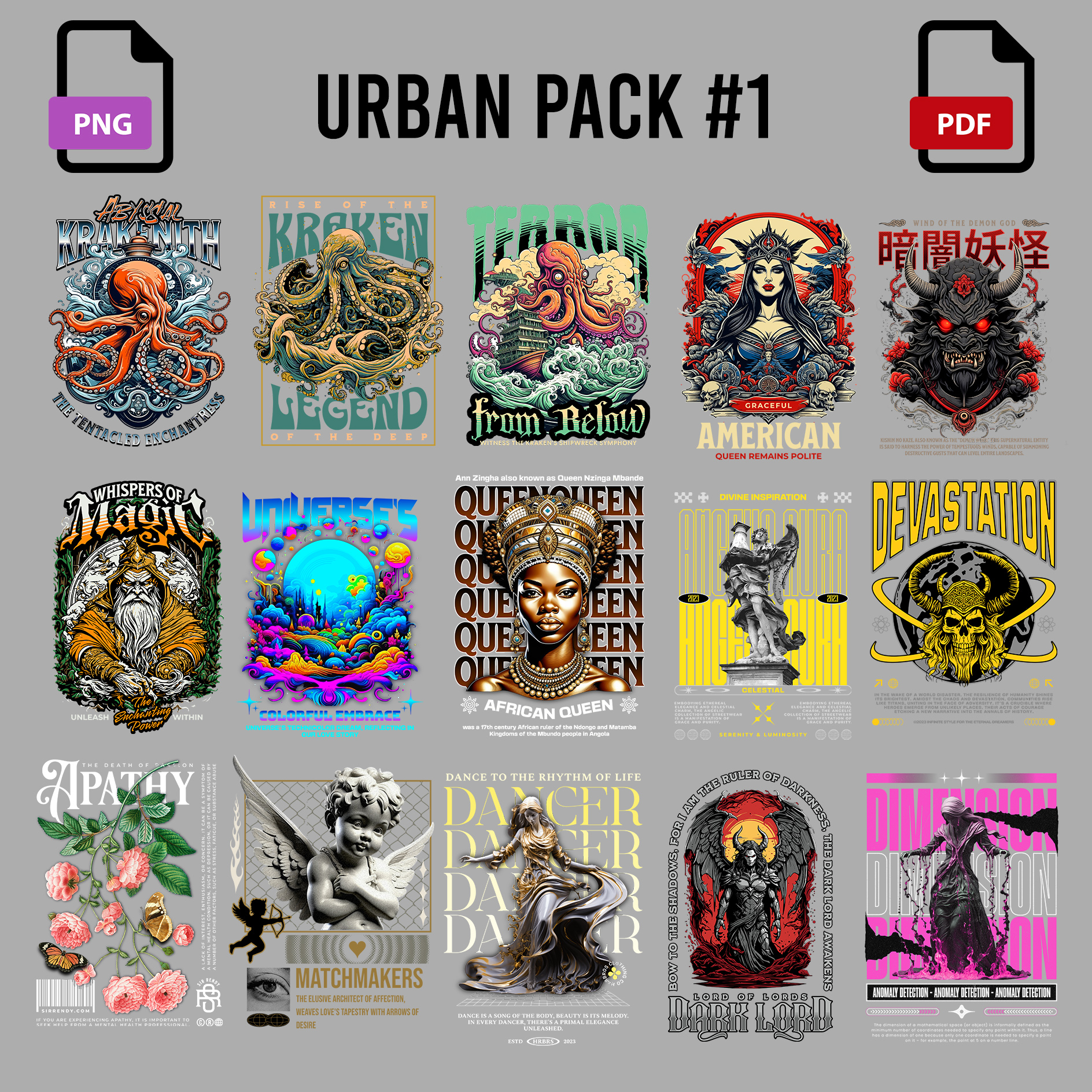 URBAN PACK #1 PNG y PDF Vector - Cesar BENEGAS | Hotmart