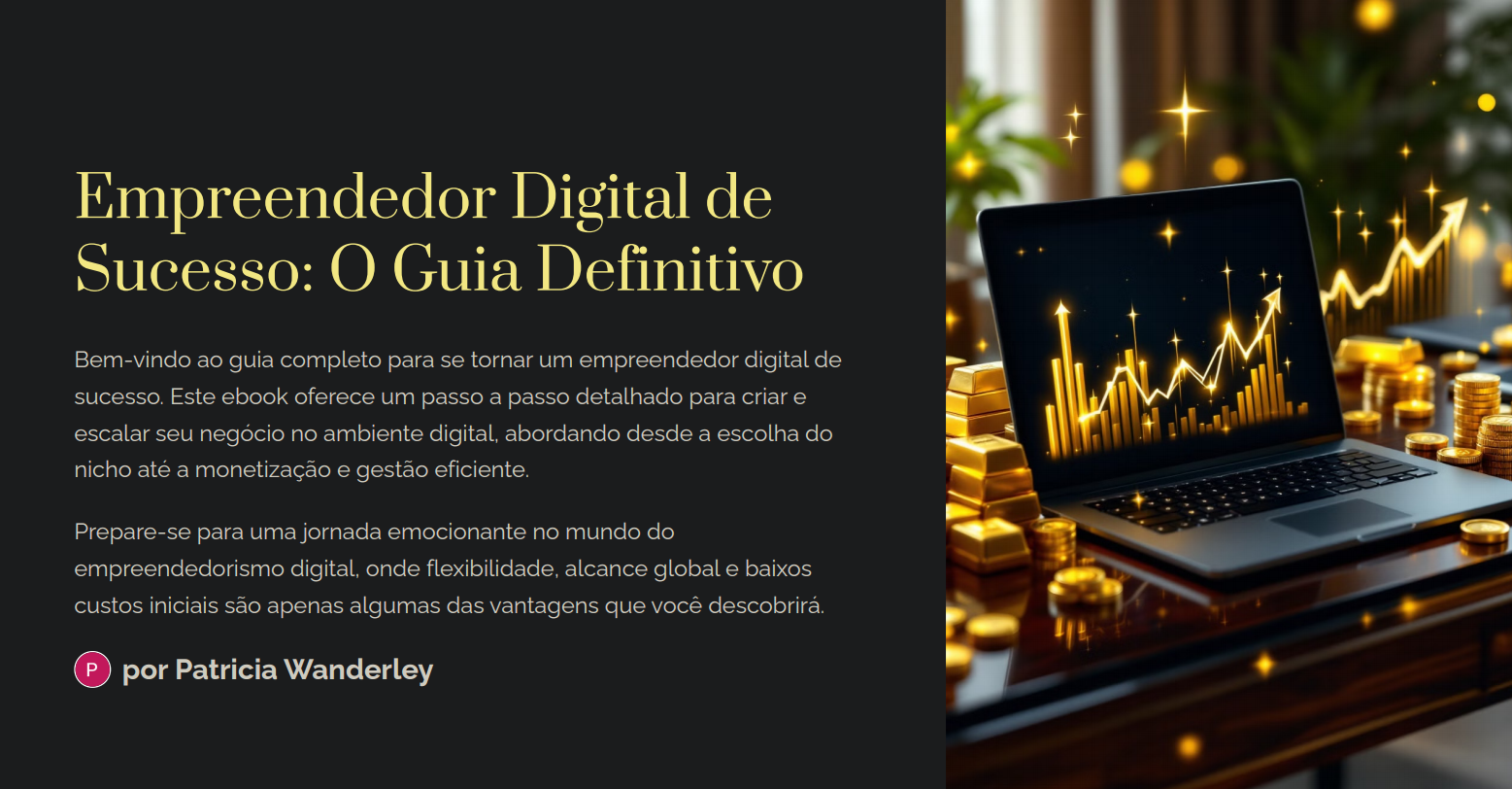 Empreendedor Digital de Sucesso O Guia Definitivo - Patricia Wander...