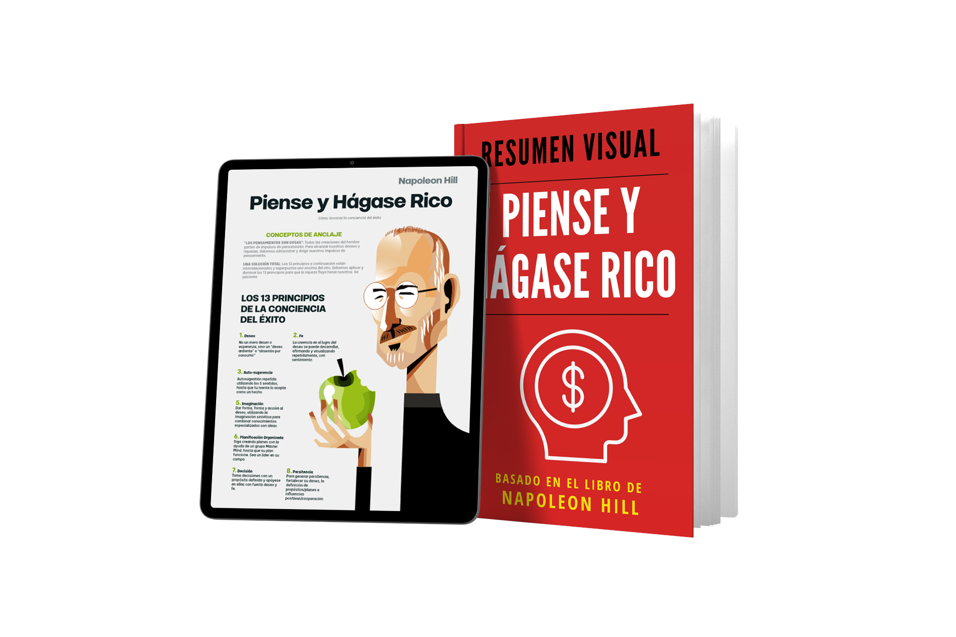 Resumen visual Piense y Hágase Rico - Resumoteca | Hotmart