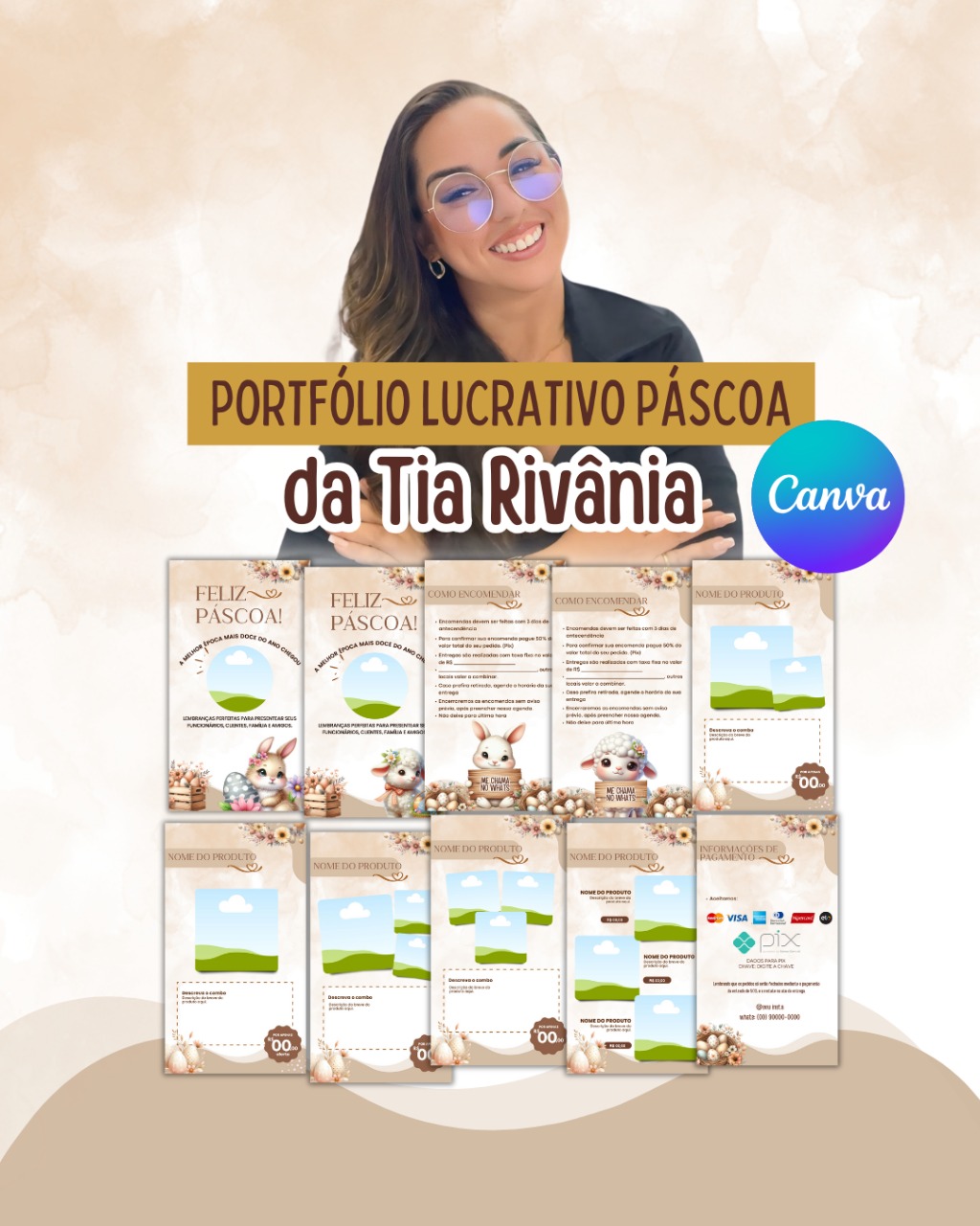 PORTFÓLIO DIGITAL PÁSCOA 2025 - Rivania Ribeiro | Hotmart