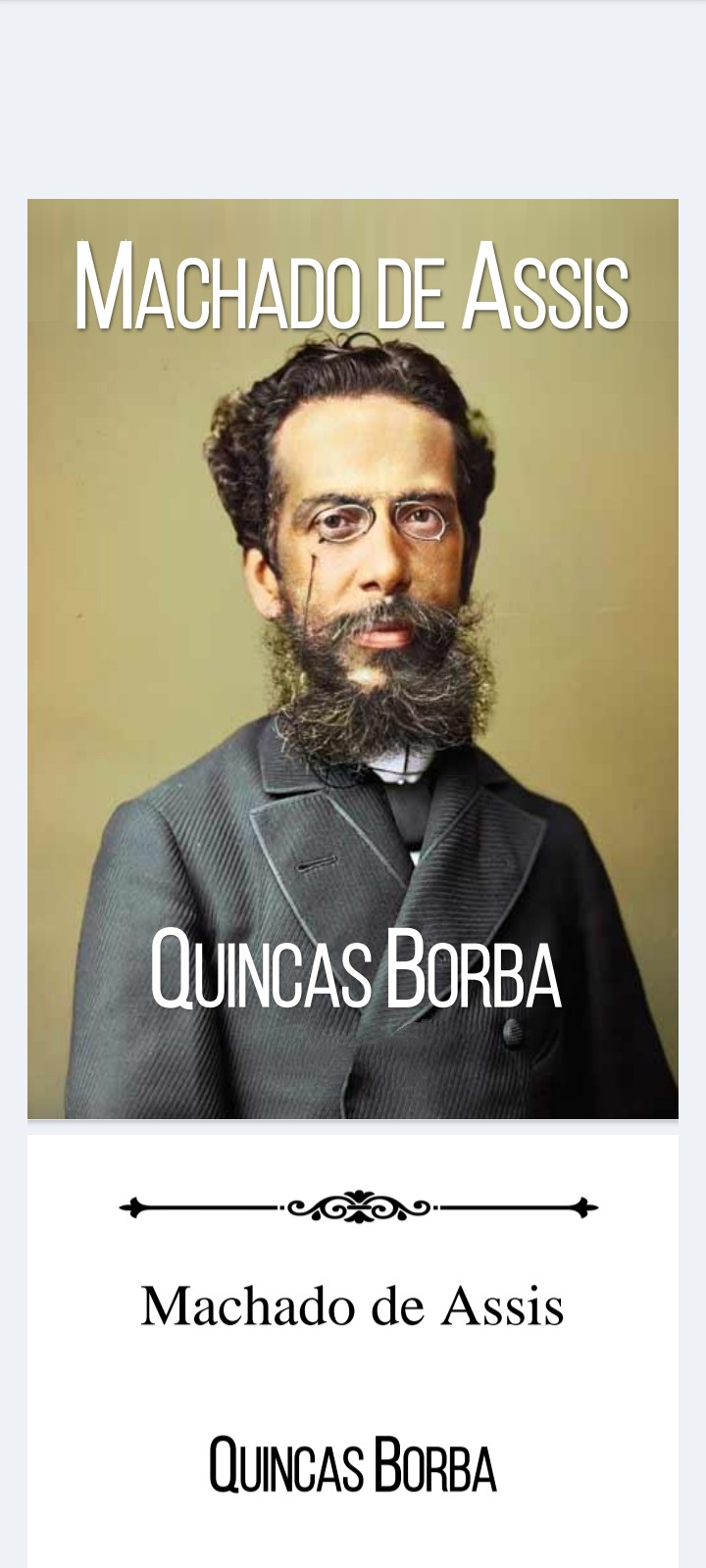 Machado de Assis "Quincas Borba"