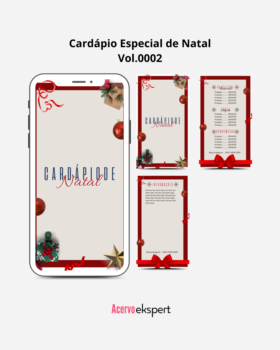 Cardápio de Natal Vol.0002 - Rafael dos Santos Souza | Hotmart
