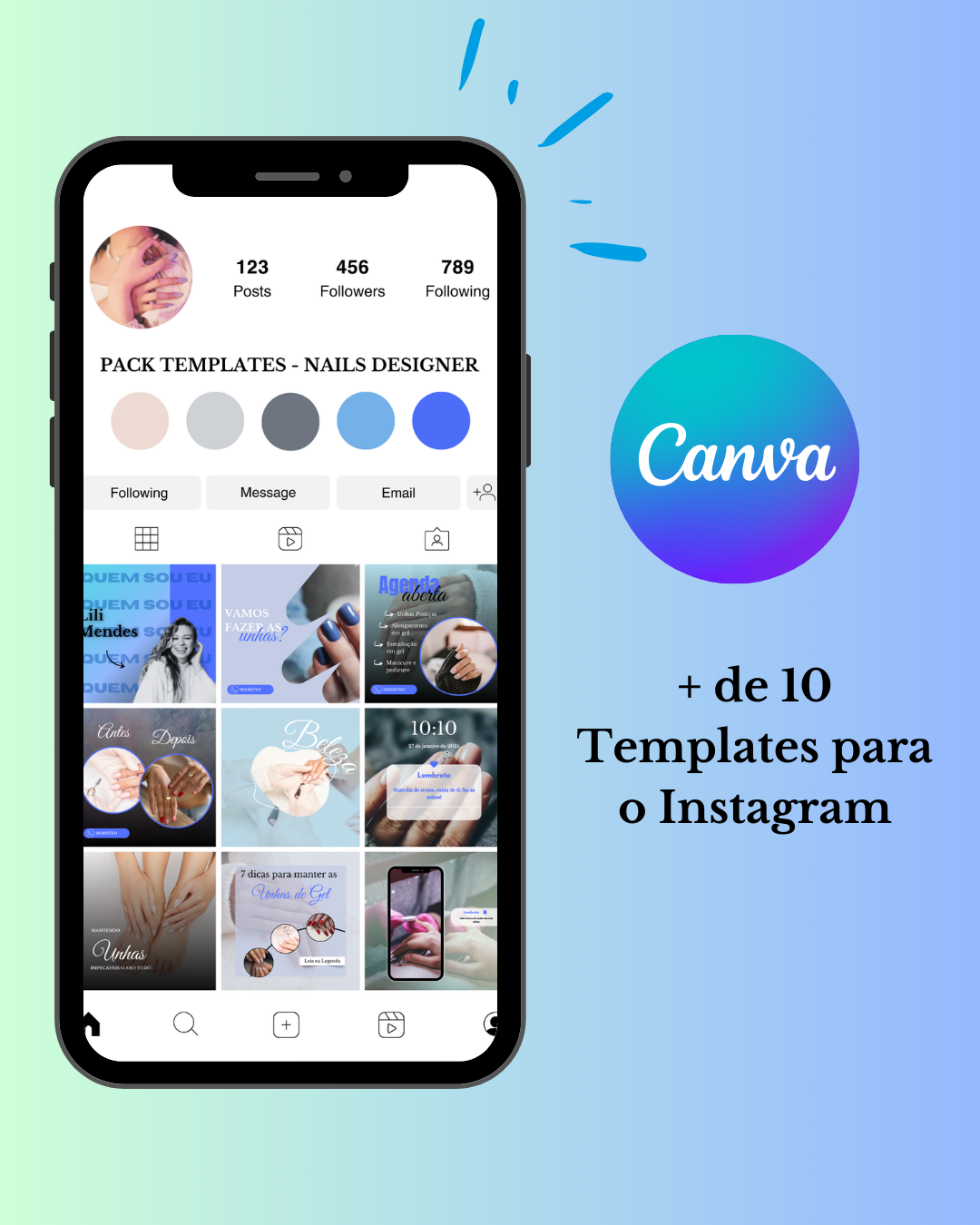 Templates Instagram - Nail Designer - Maria Fernandes | Hotmart