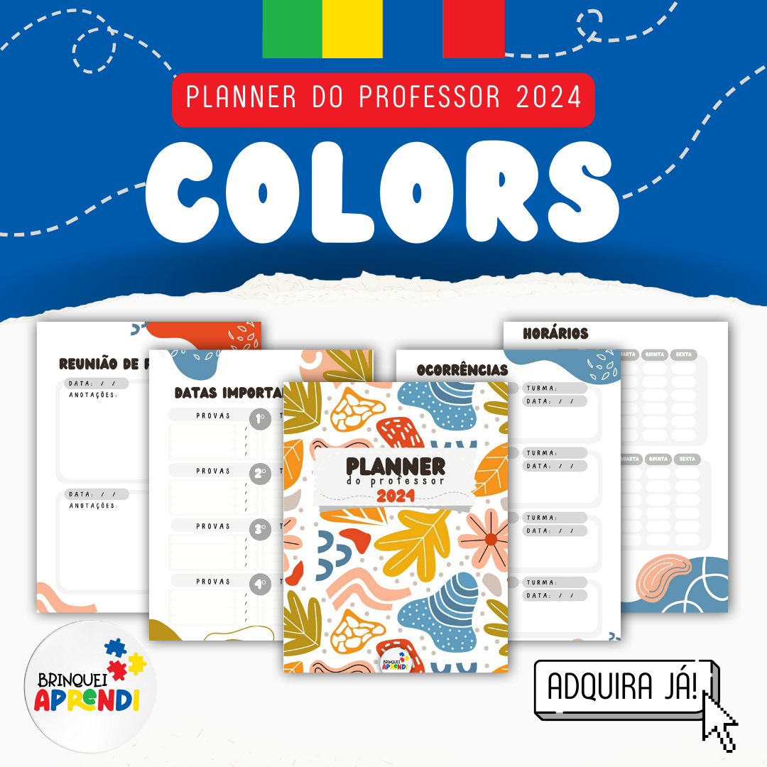 PLANNER DO PROFESSOR 2024 - COLORS