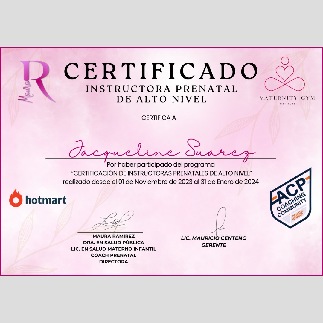 Certificado de Asistencia-Pre-Certificación - Maura Ramírez | Hotmart