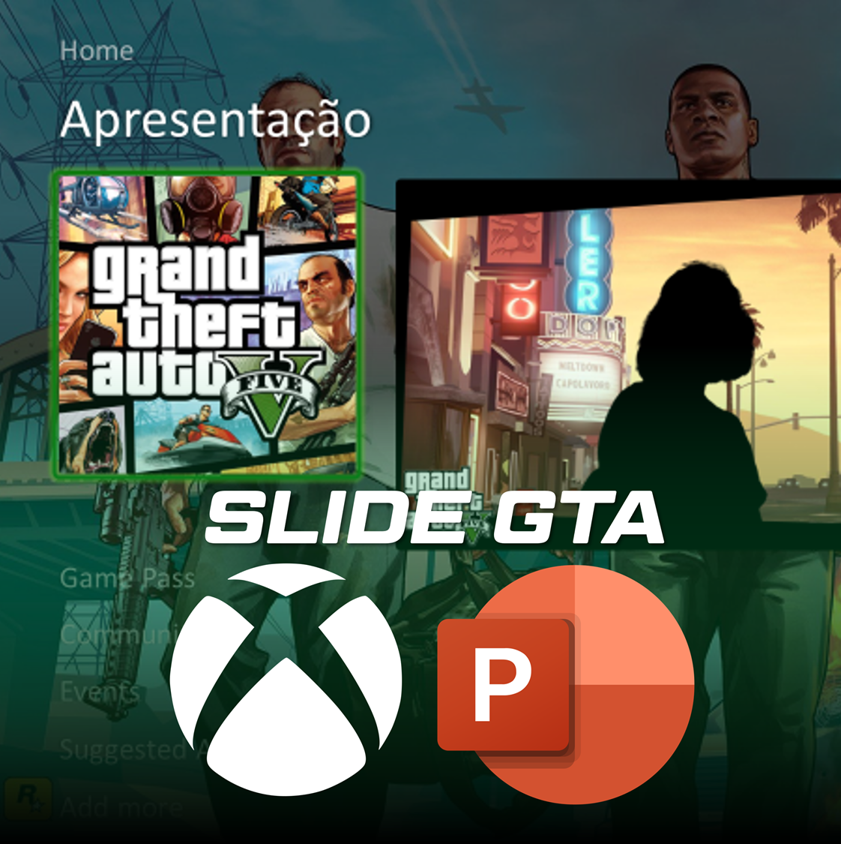 GTA V XBOX - Template de PowerPoint - Marcelo Setubal | Hotmart