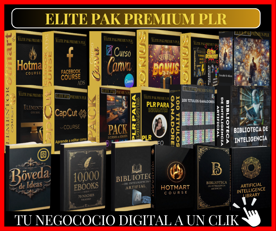 Elite pak premium plr - CREATIVOS DIGITALES | Hotmart