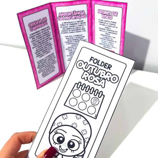 Folder Outubro Rosa - Ana Júlia Taborda | Hotmart