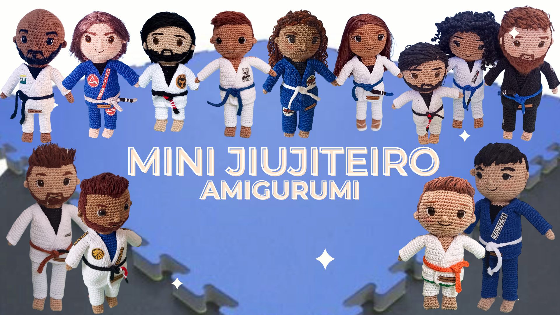 Mini Jiujiteiro Amigurumi - VPcrochetando | Hotmart