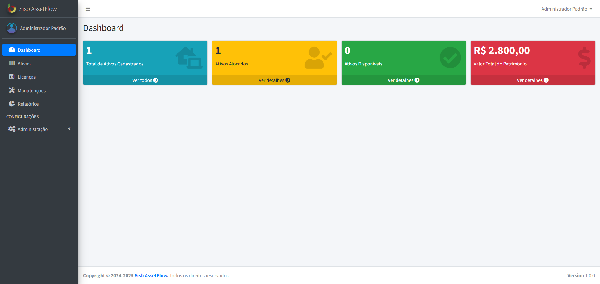 Sistema de Gestão de Ativos Sisb AssetFlow: Controle Total do Seu P...