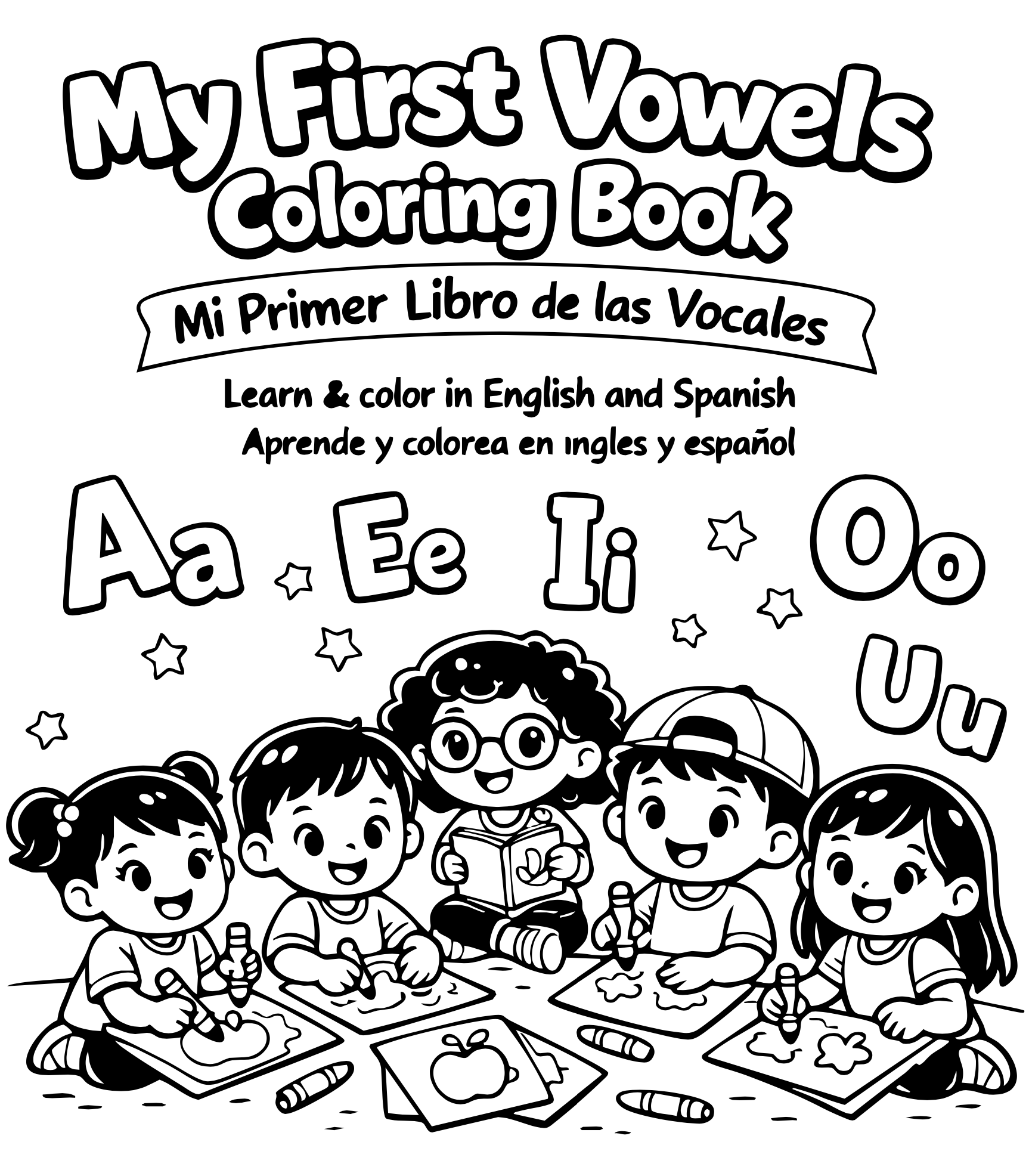 My First Vowels – Mi Primer Libro de las Vocales Montessori Colorin...