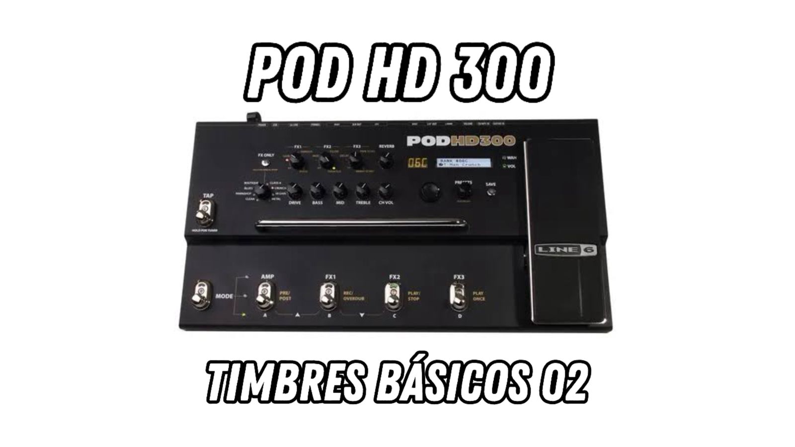 POD HD 300 I 4 Preset básico pra tocar na igreja e com banda - It...