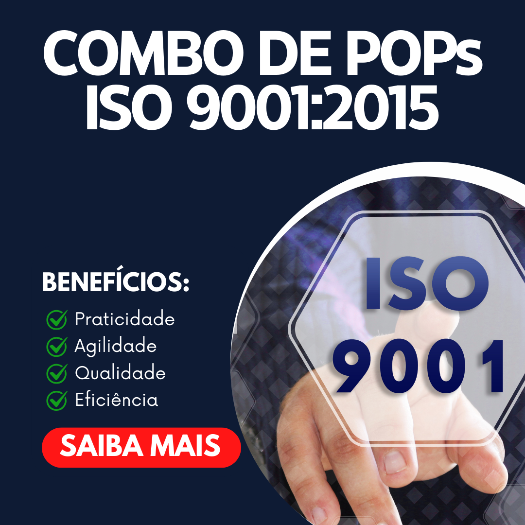 Combo de POPs ISO 9001:2015 - Gestão da Qualidade + E-books - LEVAL...