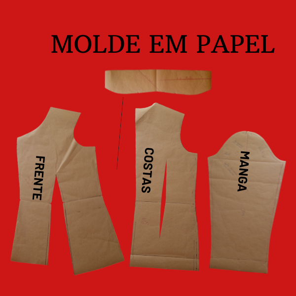 Molde Pronto de Blazer Forrado Feminino em Papel - Valdesi de Souza...