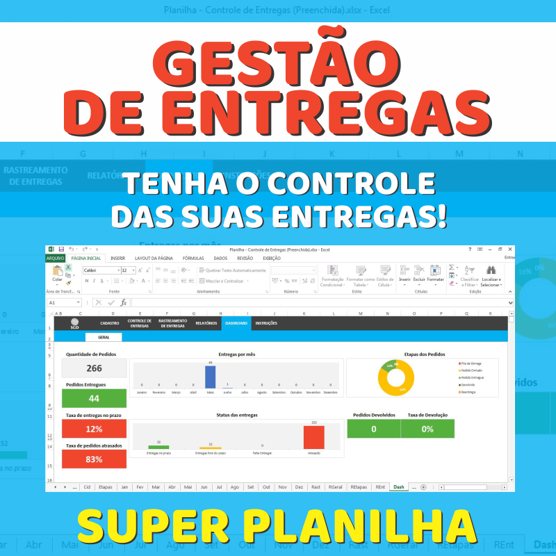 Planilha de Controle de Entregas - SGD Soluções e Consultoria | Hot...