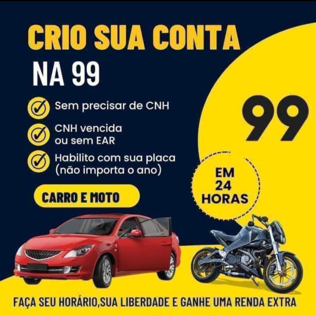 Crio conta 99 motorista - Joazinho sousa | Hotmart
