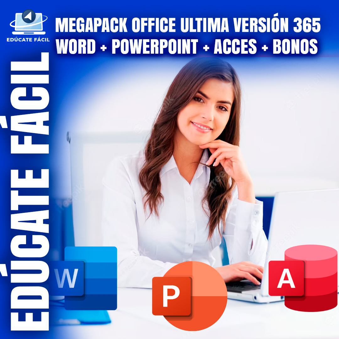 MEGAPACK OFFICE ULTIMA VERSIÓN 365: WORD + POWERPOINT + ACCES + BON...