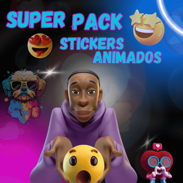 SUPER PACK DE STICKERS ANIMADO - ELITE DIGITAL ADS | Hotmart