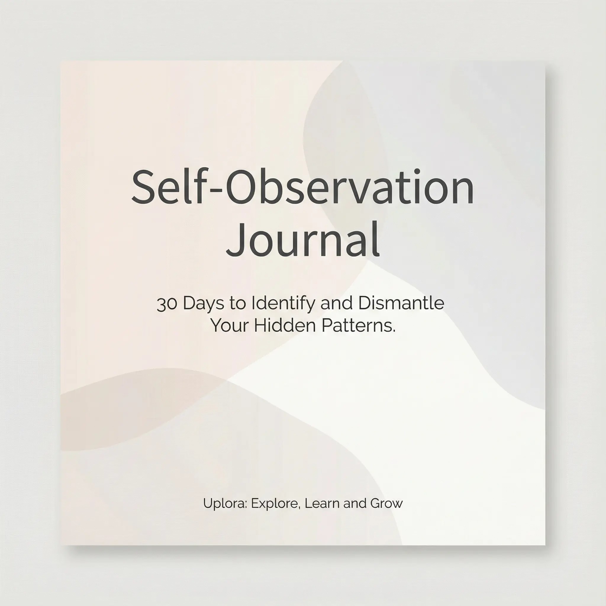 Self-Observation Journal - Uplora | Hotmart