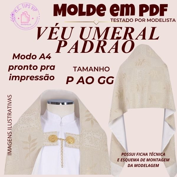 MOLDE EM PDF_VÉU UMERAL - MOLDES E COSTURA TIPS VIP | Hotmart MOLDE EM PDF_VÉU UMERAL - MOLDES E COSTURA TIPS VIP | Hotmart