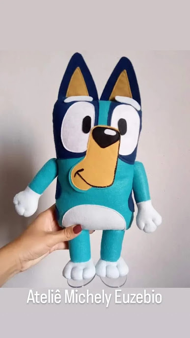 MOLDE BLUEY EM FELTRO - FELTRO PRONTO | Hotmart