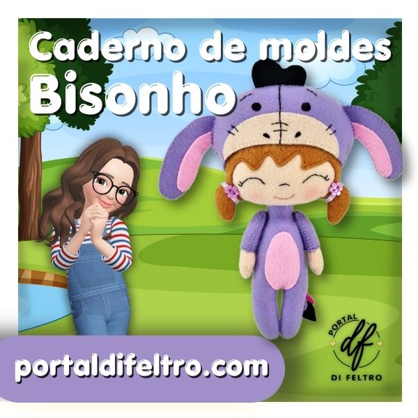 CADERNO DE MOLDES | Boneco Bisonho (Ih-Oh) - Série Baby Fantasy - P...