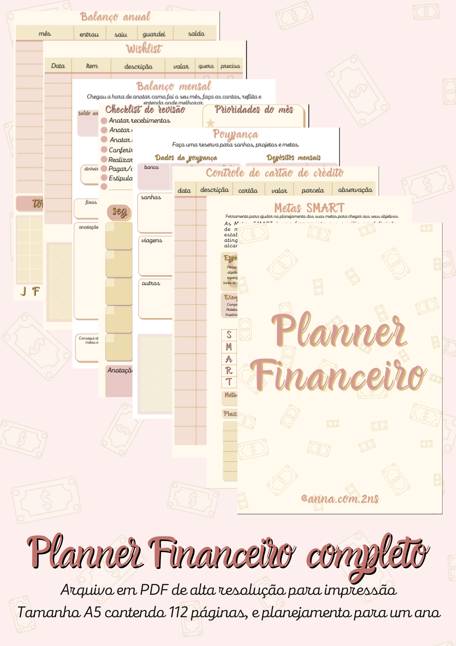 Planner Financeiro + Planner semanal de brinde