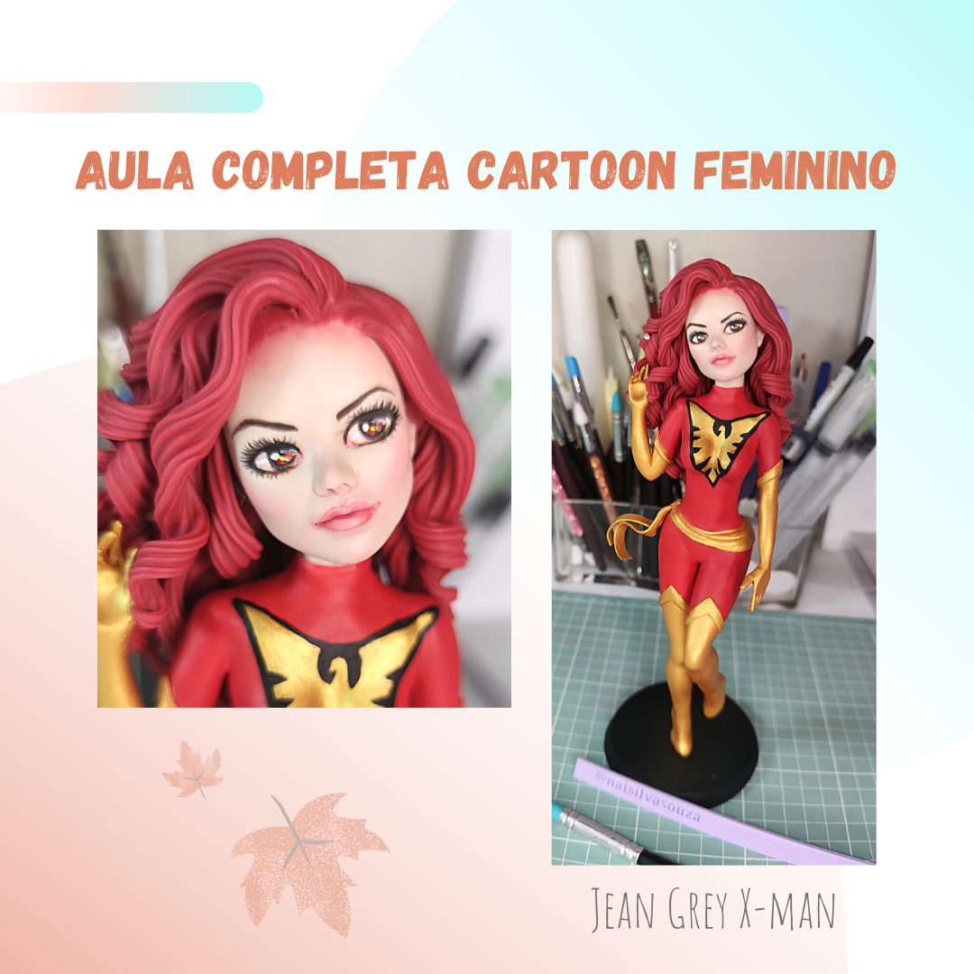Curso de modelagem em Biscuit no estilo Cartoon Feminino - Naiara A...