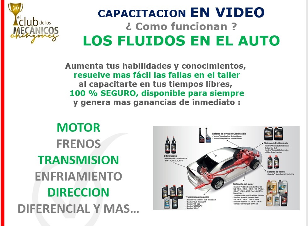 La importancia de los fluidos en el auto - EL CLUB DE LOS MECANICOS...