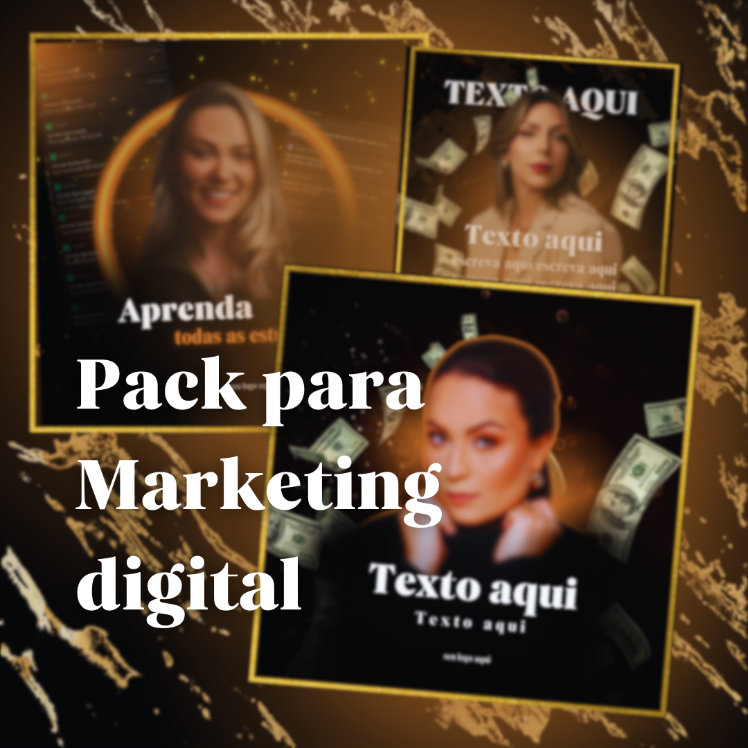 Pack Editável Luxuoso para Marketing Digital - Adriana Gomes | Hotmart