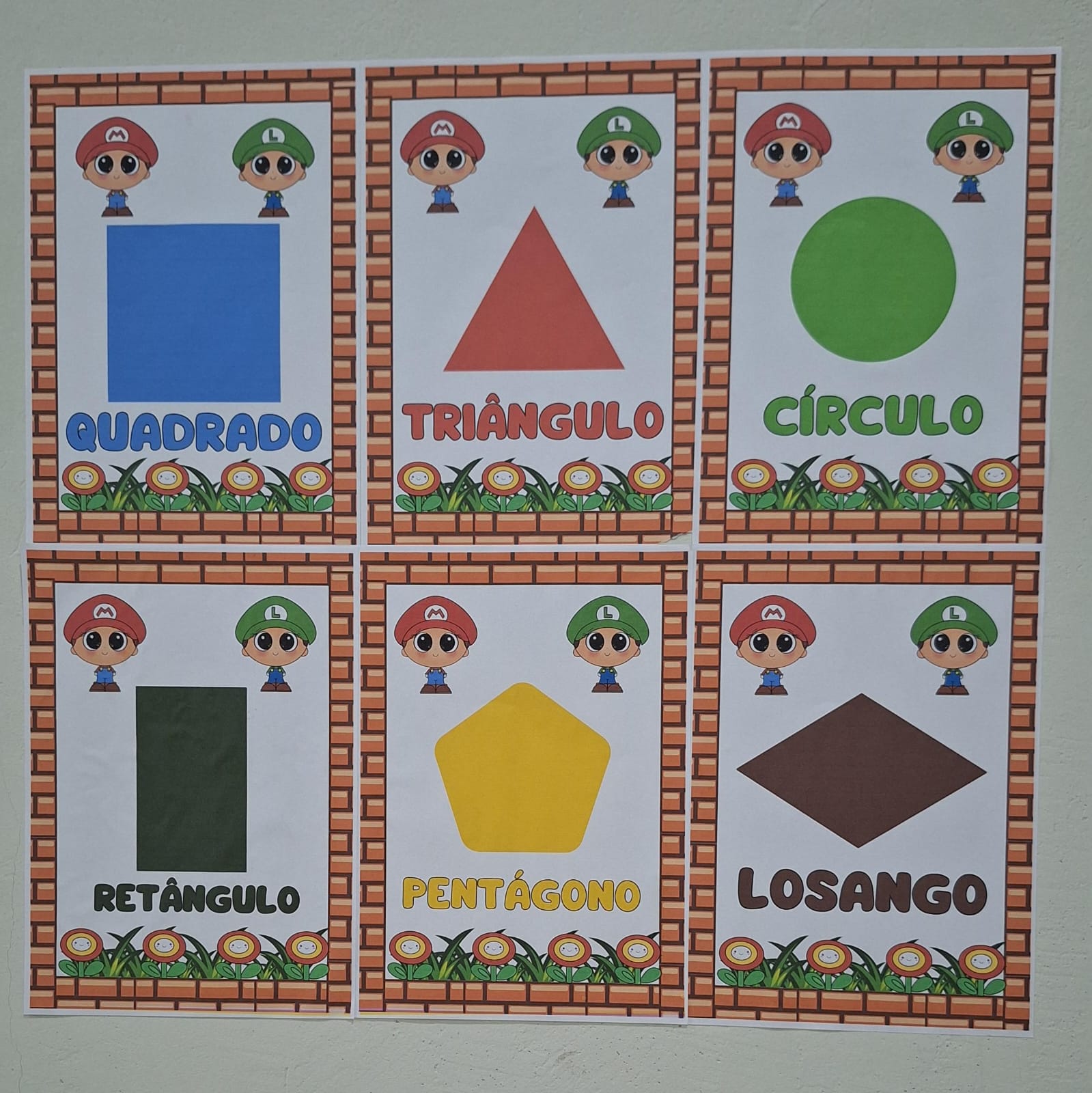 Formas Geométricas Super Mário Brothers - ESPAÇO VENDAS DE MATERIAI...