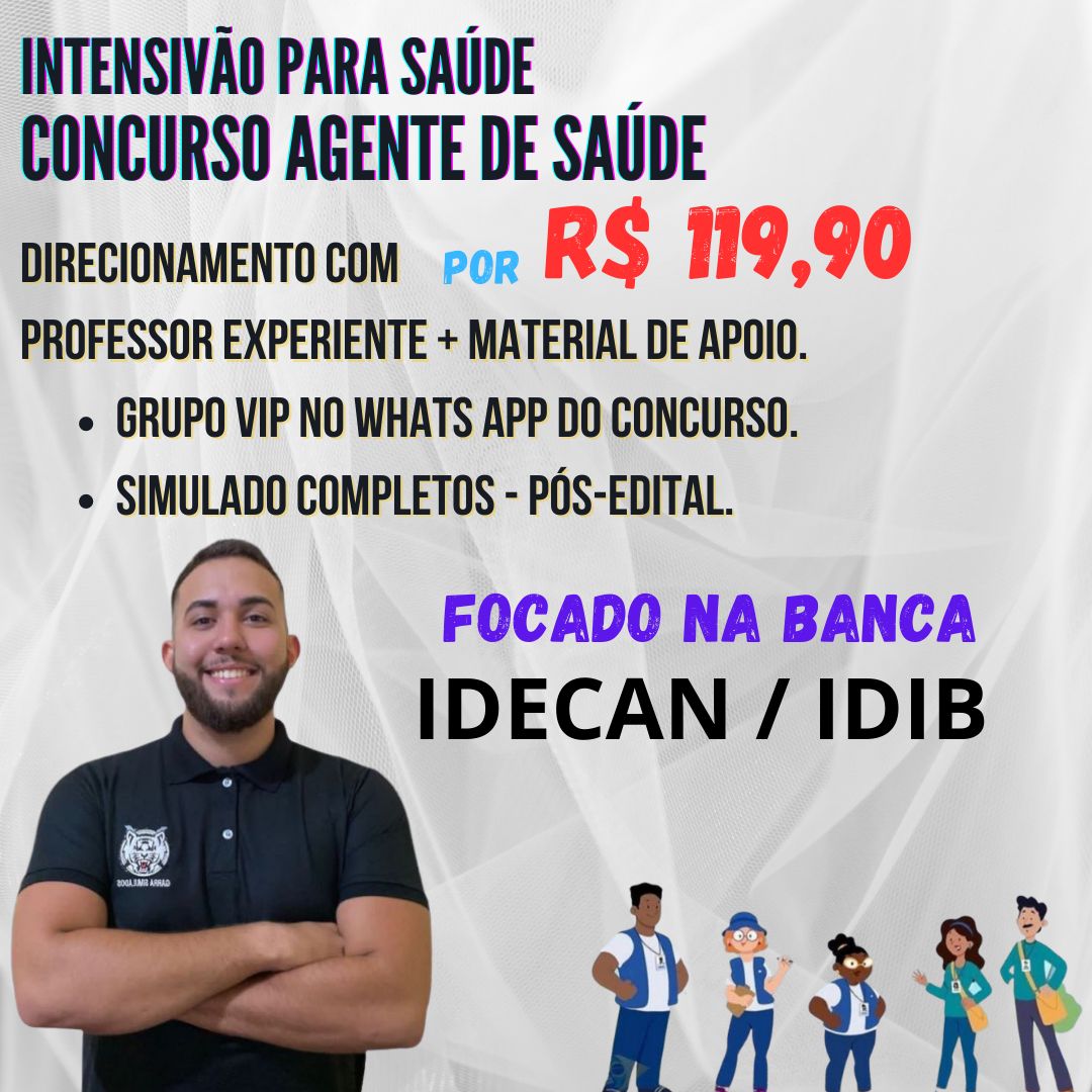 CURSO INTENSIVO DE EXERCÍCIOS - AGENTE COMUNITÁRIO DE SAÚDE - BANCAS ...