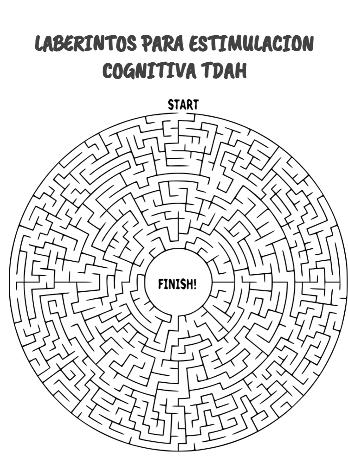 LABERINTOS ESTIMULACION INFANTIL / TDAH / LISTAS PARA IMPRIMIR - GR...