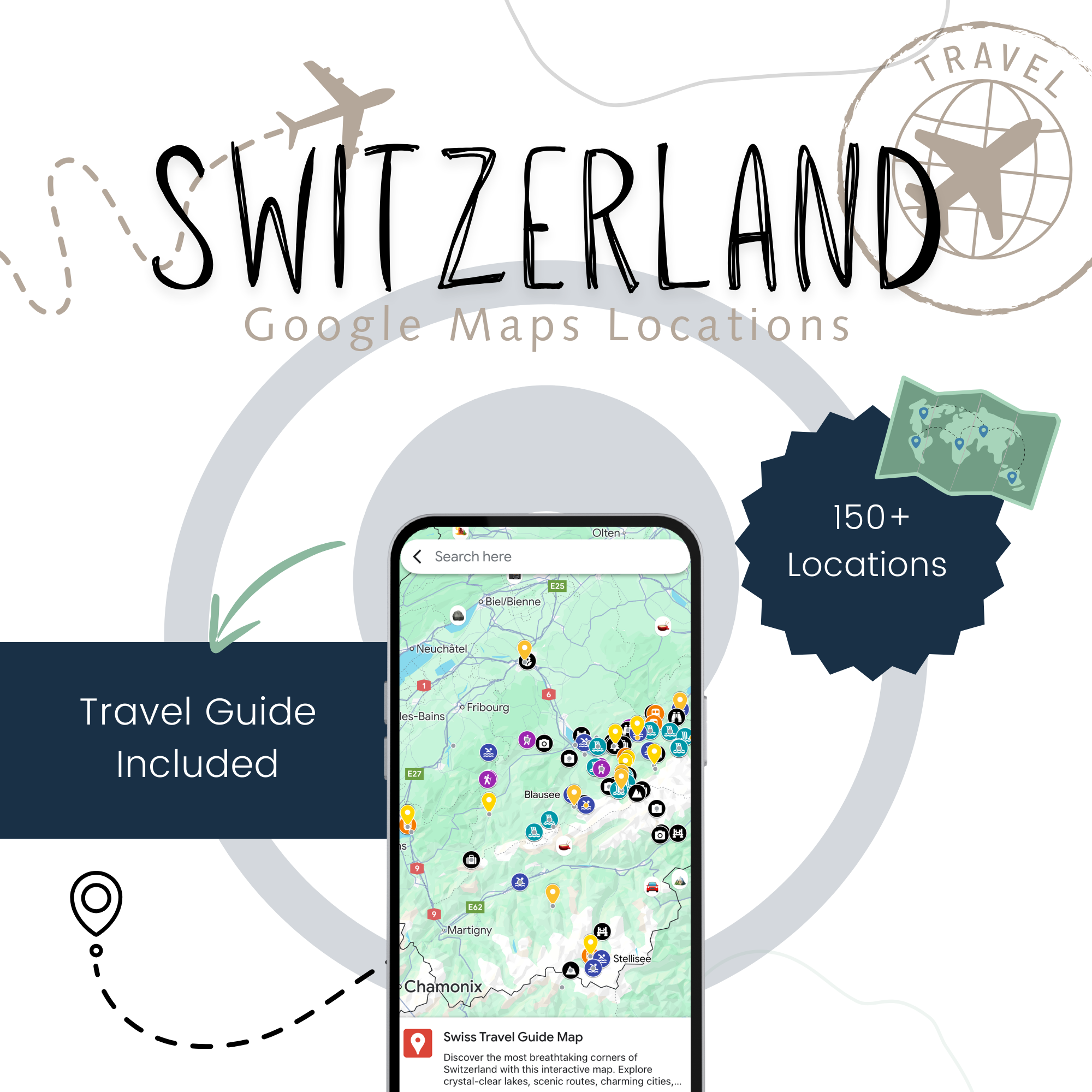 Switzerland Travel Guide + Interactive Map in Google Maps - Irialys...