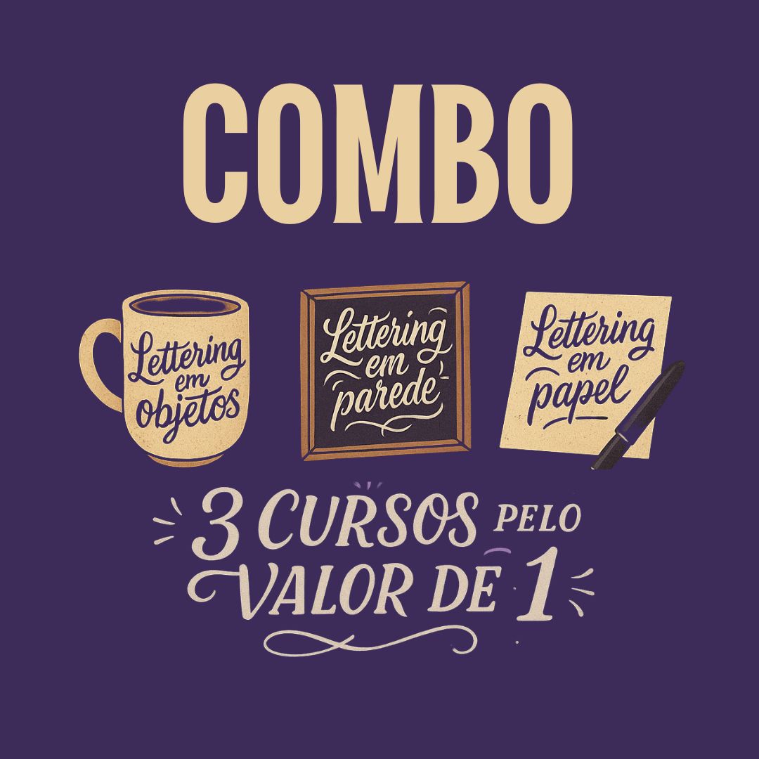 Combo 3 Cursos de Lettering