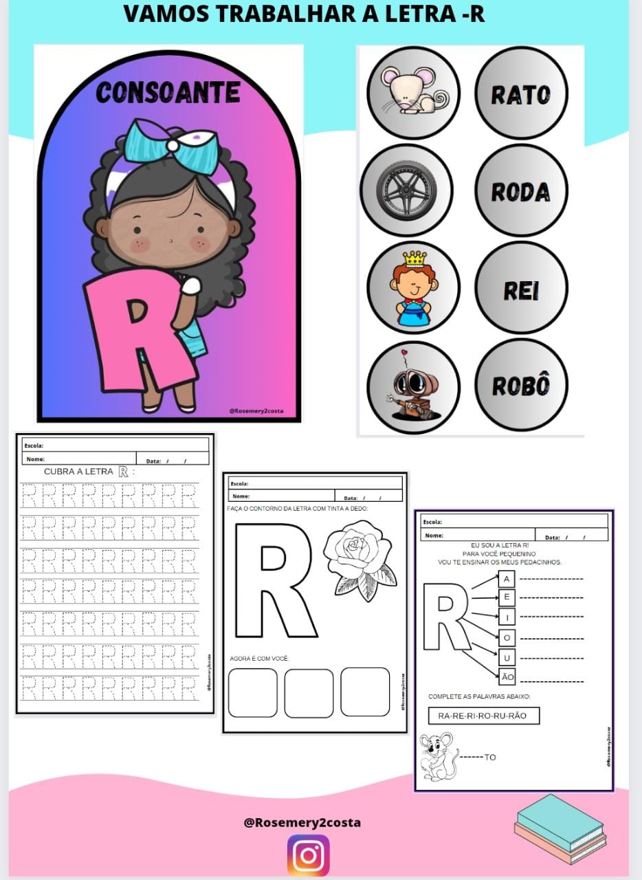 LUVA- VAMOS TRABALHAR COM A LETRA R - Rosemery Santos da Costa | Ho...